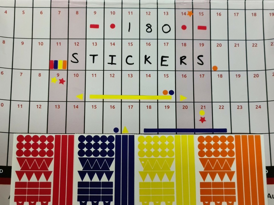 2025 Giant A0 Size Full Year Wall Planner Calendar Home Office Work JAN ...