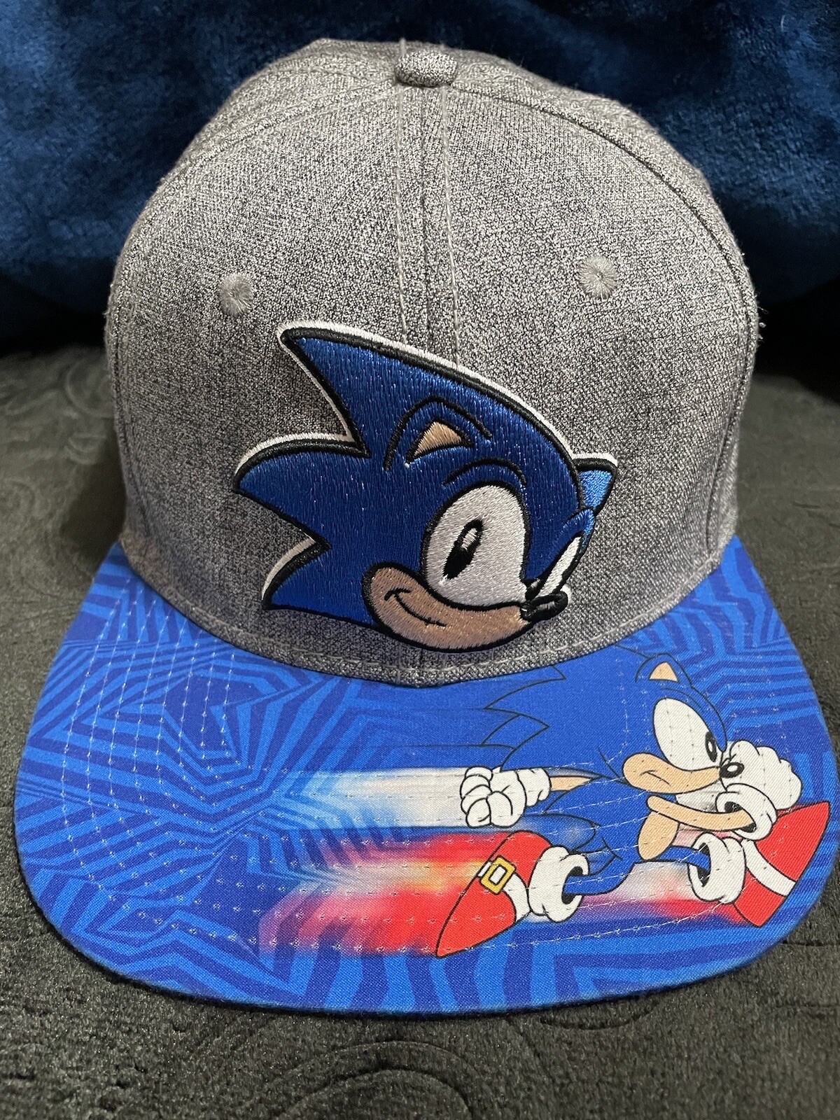 Sonic The Hedgehog Adjustable Snapback Hat Cap - Gem