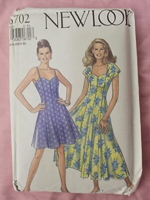 New Look 6702 Dress Misses Sewing Pattern Uncut Size 6-16 | eBay