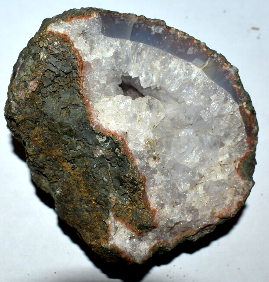 Geode Drusy Blue Clear Crystals Natural Large Over 1 lb. N.C. USA | eBay