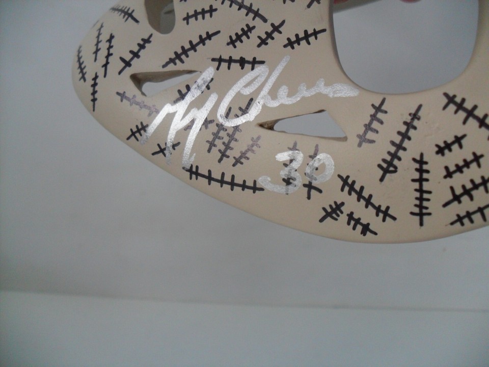 Gerry Cheevers Signed 2002-2003 UPPER DECK Mini Mask Collection JSA COA ...