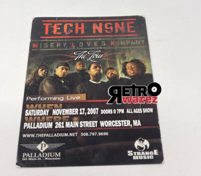 Tech N9ne - Misery Loves Company Tour Flyer 4.25x5.5” Strange Music ...