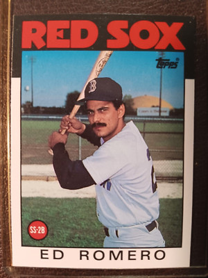 ED ROMERO RED SOX 1986 TOPPS TRADED BASEBALL CARD #95T | eBay