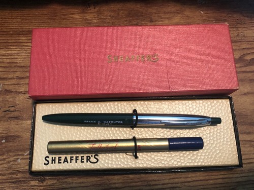 Vintage SHEAFFER Ball Point Pen w/ Box TIMKEN COMPANY Canton Oh 1957 ...