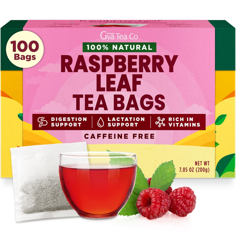 Raspberry Herbal Tea Bags (100 Bags) - Caffeine Free with a Tangy ...
