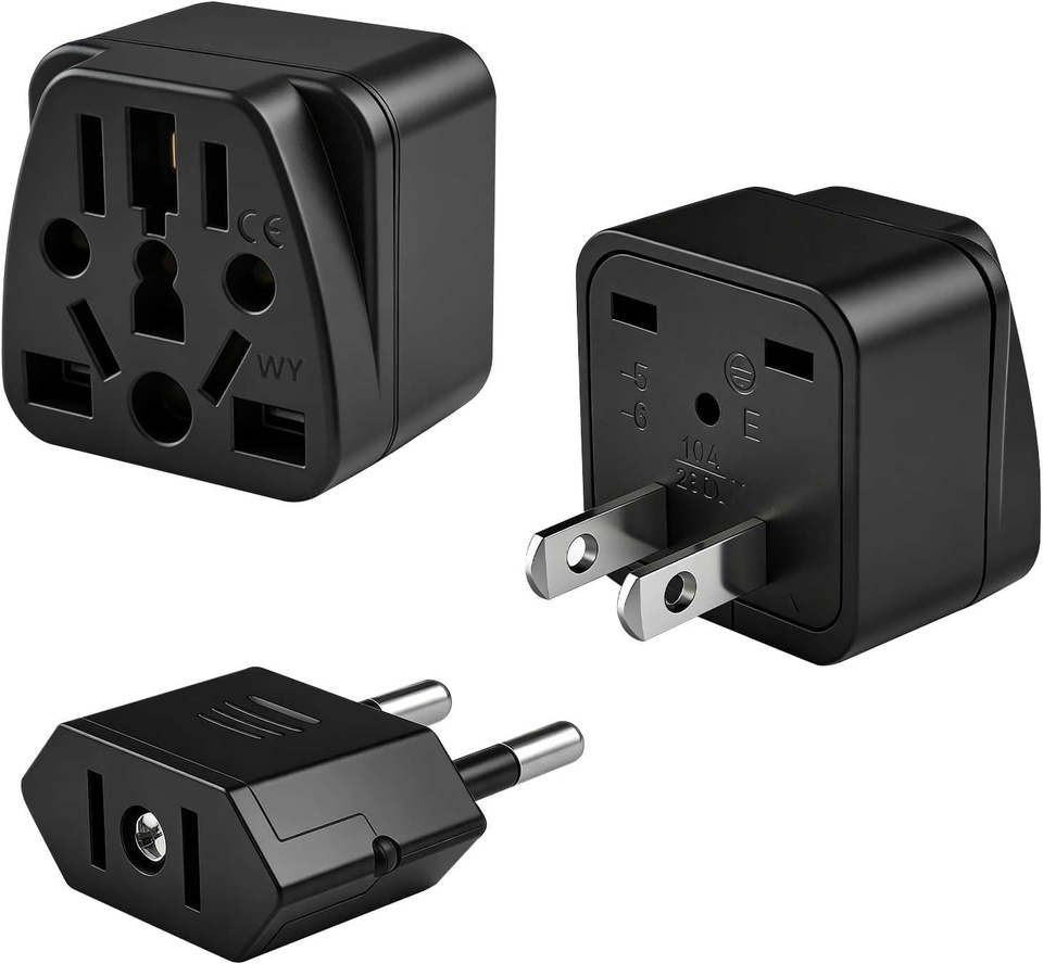 UK to US Plug Adapter, EU to USA Plug Adapter,Uk,Au,In,Cn,Jp,Asia,Italy ...