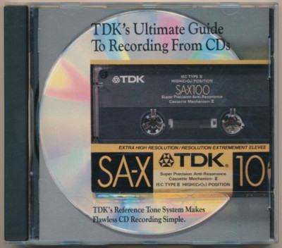 TDK's Ultimate Guide To Recording From CDs (1991) CD - Reference Tone ...