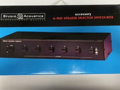 SS-2006 6-way Designed high quality Speaker Selector Switch Box speaker ...