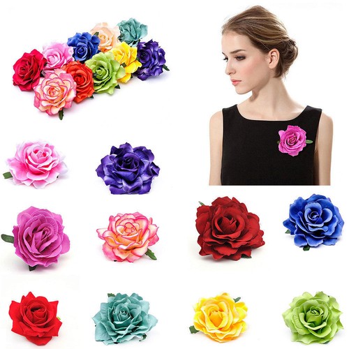 Rose Flower Bridal Hair Clip Hairpin Brooch Wedding Bridesmaid Party ...