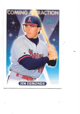 Jim Edmonds 1993 Topps Coming Attractions Baseball Card #799 Angels | eBay
