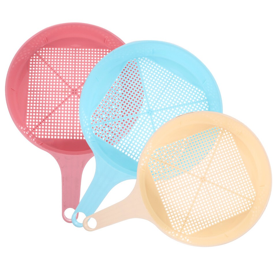 3 PCS Garden Soil Sifter Sifting Pan Sand Sifter Sieves Soil Sieve ...