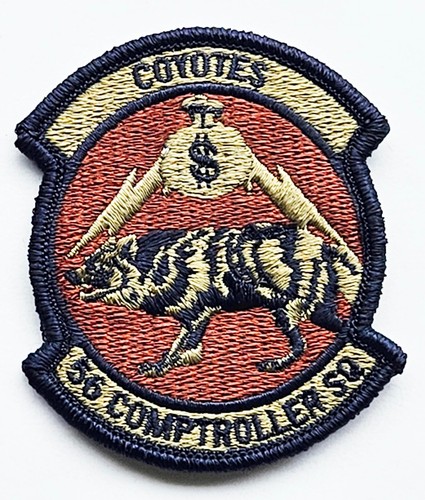 Air Force 56th Comptroller Squadron Spice Brown Hook Back Patch | eBay