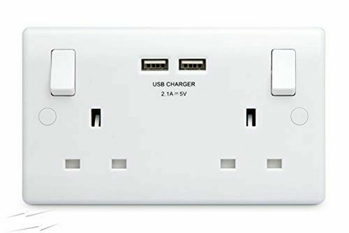 Masterplug 13Amp Double Switched Socket with 2 x USB Ports | eBay UK