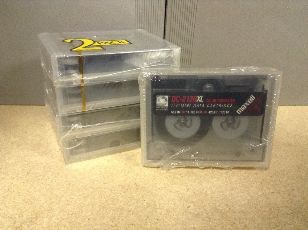 102x Maxell DC-2120XL QIC 80 Formatted 1/4" Mini Data Cartridge 245 ...
