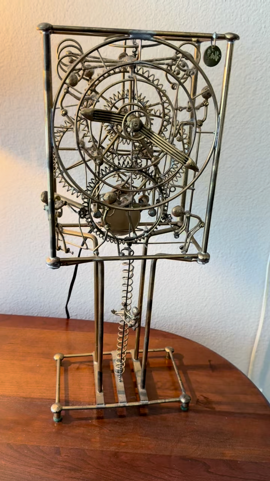 Gordon Bradt Kinetico Studios 1993 Seven Man Clock Mint Condition | eBay