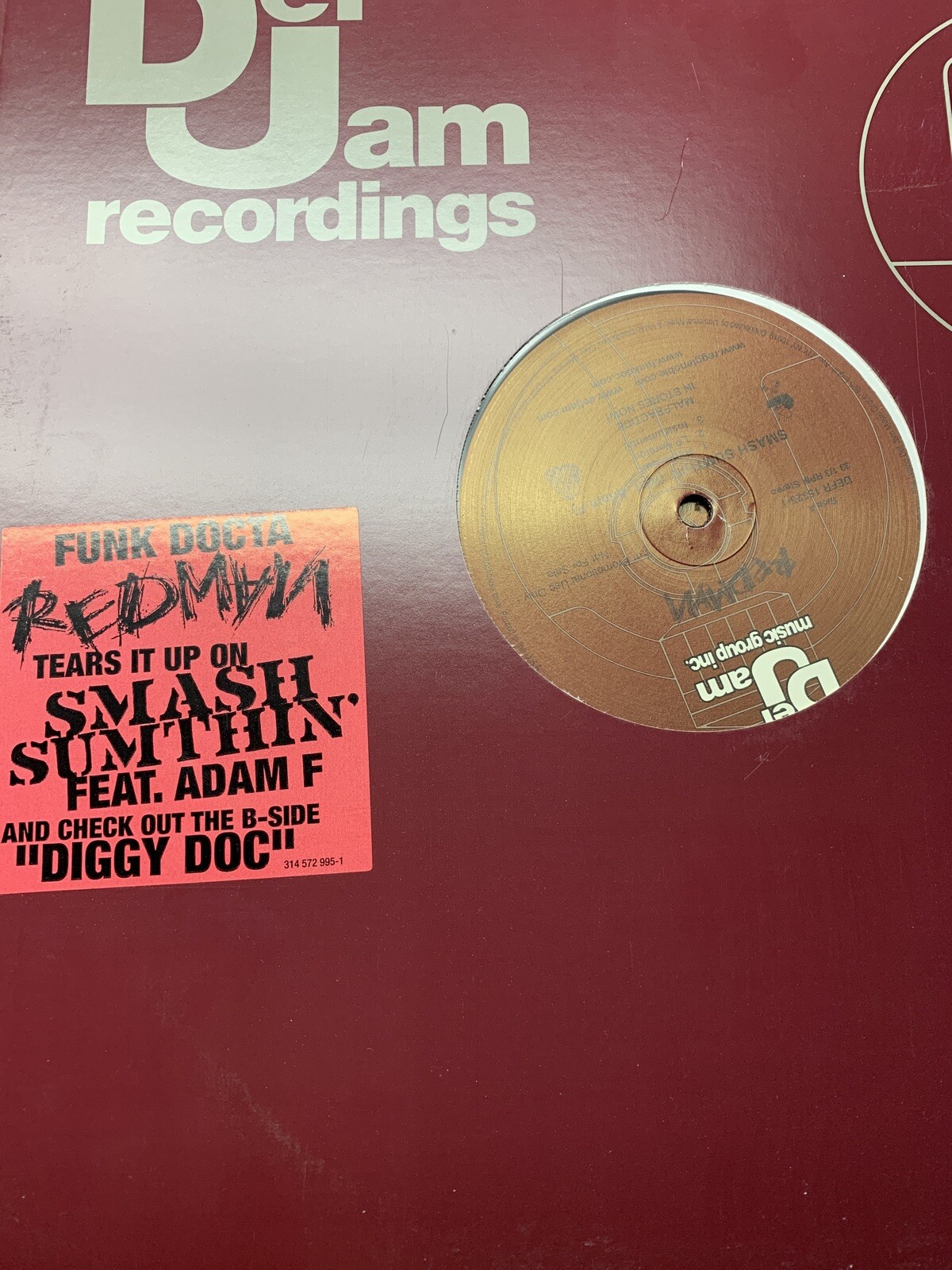 REDMAN - SMASH SUMTHIN DIGGY DOC 12" SINGLE Adam F New Not Sealed | eBay