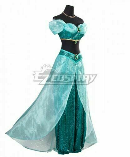 Aladdin Jasmine Princess role play costume girl belly dance costume Set ...