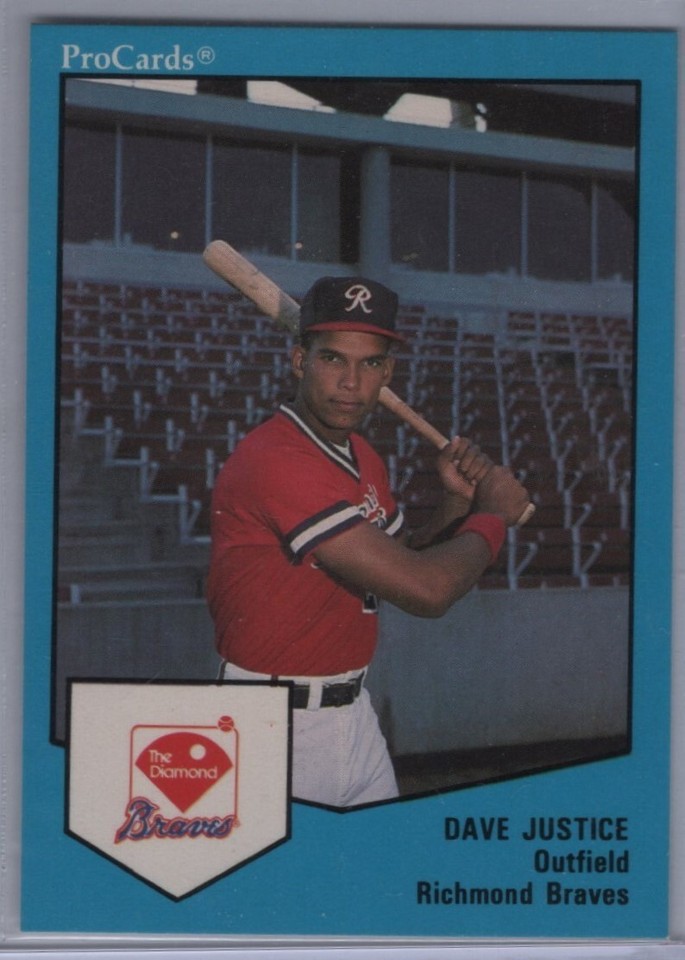 1989 PRO CARDS RICHMOND BRAVES [DAVE JUSTICE] | eBay