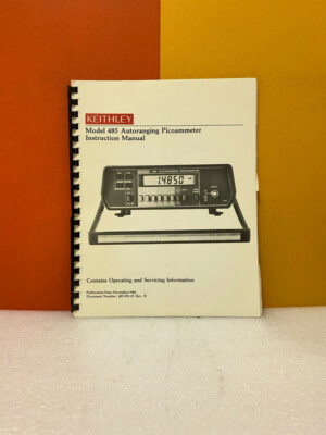 Keithley 485-901-02B Model 485 Autoranging Multimeter Instruction ...