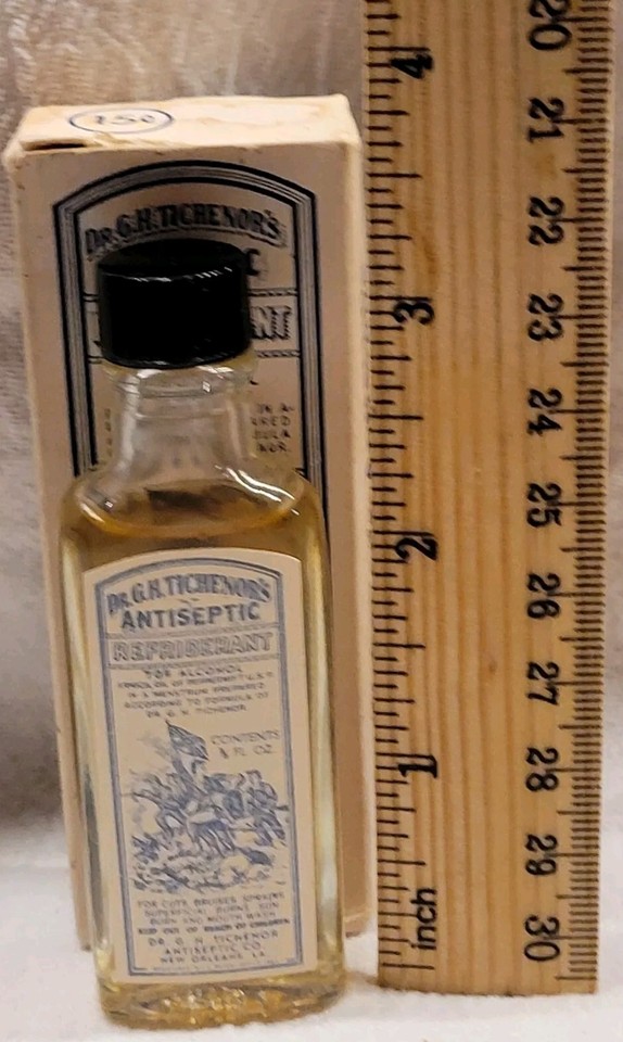 OLD SOUTHERN DR. G. H. TICHENOR'S UNUSUAL ORIGINAL LABEL & BOX AWESOME ...