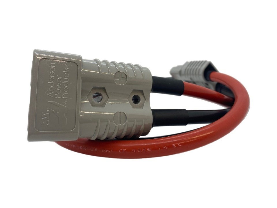 175 Amp Grey Genuine Anderson Plug Extension Lead 35mm² Flex Cable - 0. ...