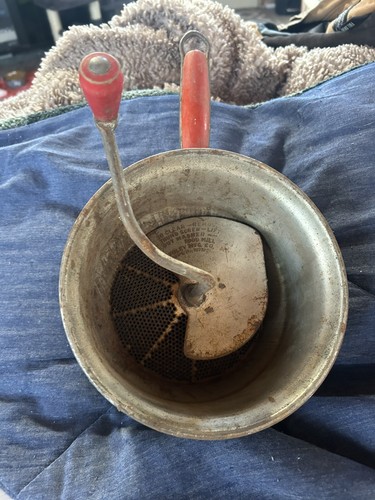 Vintage FOLEY Food Mill Red Handle Canning Garden | eBay