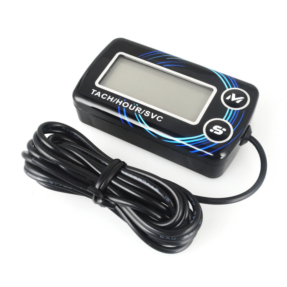 Waterproof Digital Tachometer Tach Hour Meter For Dirt bike/ATV/UTV 2/4 ...