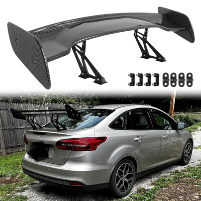 47" Rear Trunk Wing Spoiler Wing GT-Style Carbon Fiber For Ford Focus ...