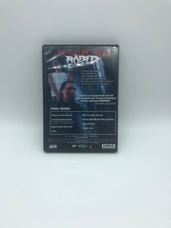 Jessicka Rabid DVD Troma Elske McCain, Trent Haaga, Jason Foster ...