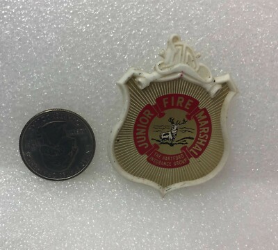 Vintage The Hartford Insurance Group Junior Fire Marshall Plastic Pin ...