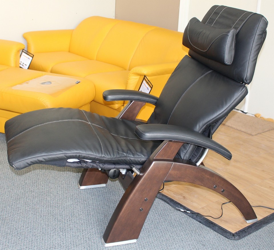 Human Touch PC-600 Ivory Supreme Premium Leather Perfect Chair Recliner ...