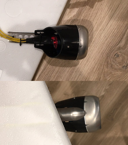 Set of 2 RC Turbo Fan Jet Engine Cowl Nacelles Kit for Airplanes Planes ...