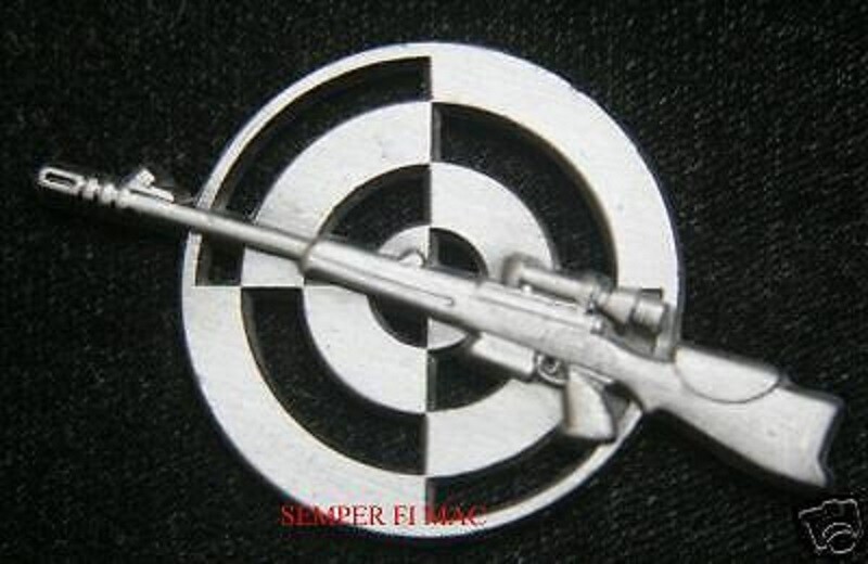 SNIPER PISTOL RIFLE PIN US ARMY NAVY AIR FORCE MARINES USCG SPECIAL OPS ...