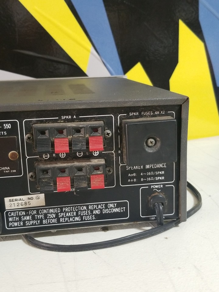 Vintage Rotel RX-550 AM/FM Stereo For Parts/Repair As Is | eBay