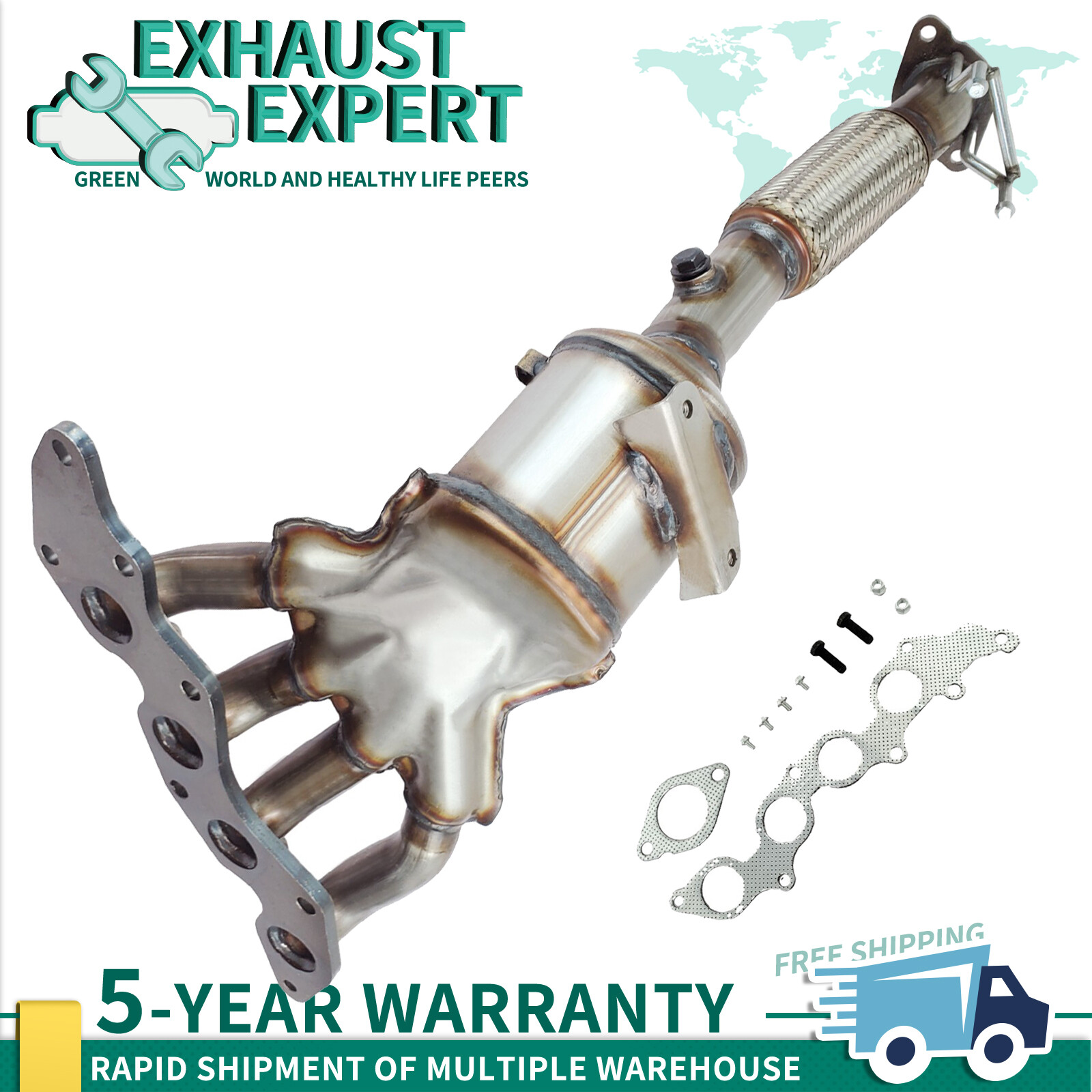 Ford Transit Connect 2.5L Manifold Catalytic Converter 2014-2018 Direct ...