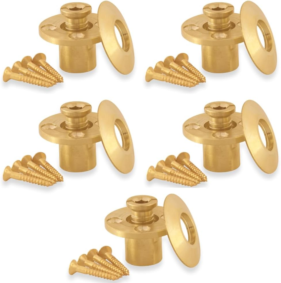 Wood Deck Brass Anchor with Collar for Pool Safety Cover. Universal ...