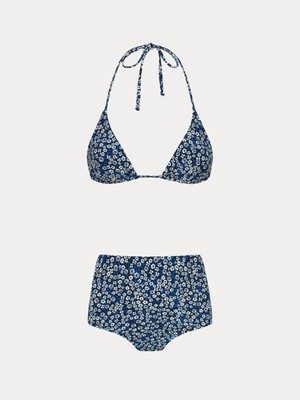 Matteau String Triangle Top + High Waist Brief | eBay