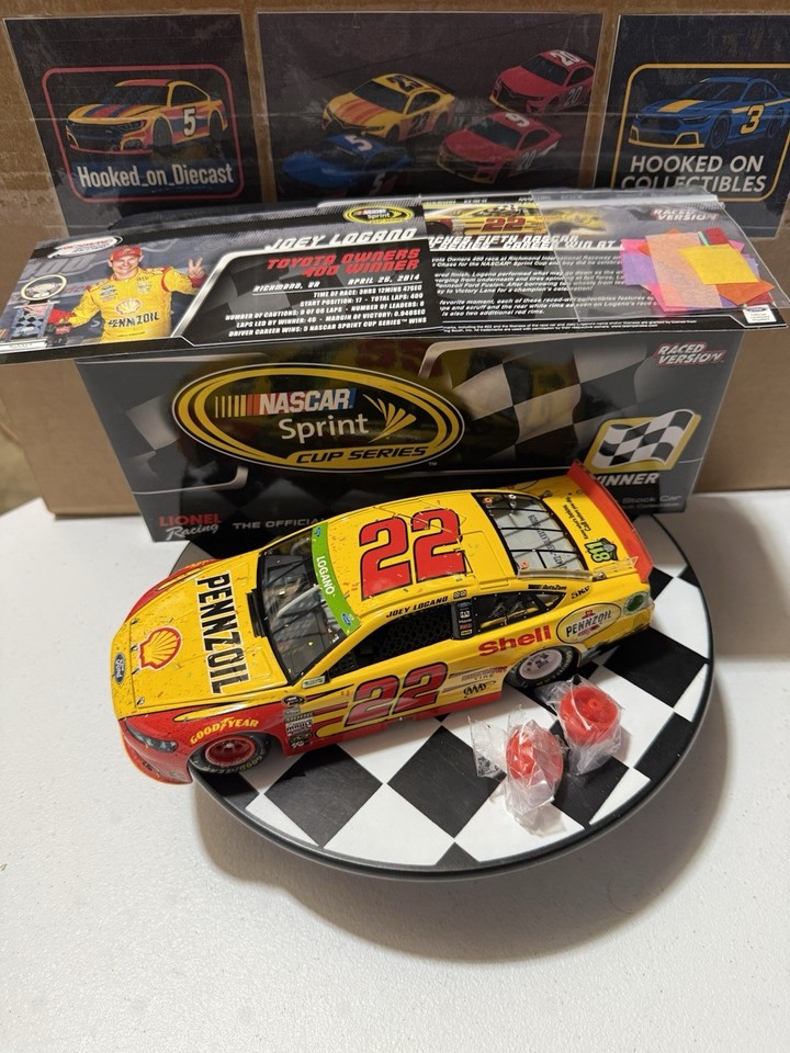 RARE* Joey Logano #22 Shell Richmond Win 2014 1/24 Nascar Diecast | eBay