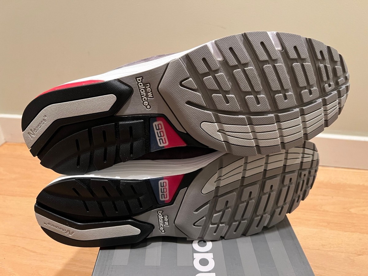 New Balance 992 Grey Red Blue M992AG Made in USA size 13 D New Balance 992 Grey Red Blue M992AG Made in USA size 13 D