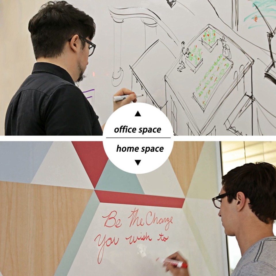 White Board Sticker Dry Erase Message Board Film Decal for Home and ...