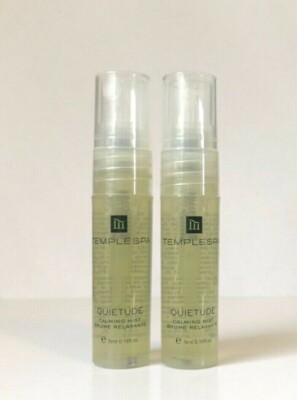 TEMPLE SPA 2 Quietude Calming Mist Relaxant Spray Mini 5 ml each (Lot ...