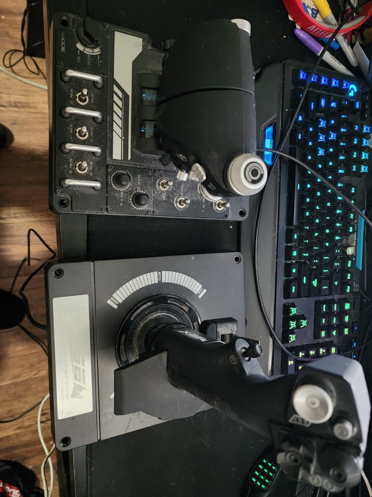 Logitech X56 H.o.t.a.s. RGB Throttle and Stick Simulation Controller ...