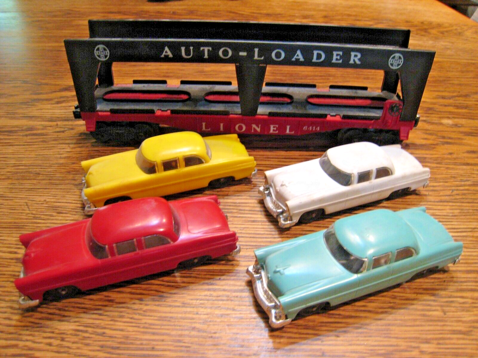 LIONEL #6414 - EVANS AUTO LOADER CAR WITH 4 AUTOS - USED - WITH BOX | eBay