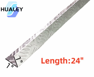 4 PACK 1" x 1" x 24" Length Aluminum Diamond Plate Corner Guard .045 ...