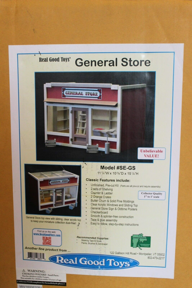 Vintage Real Good Toys General Store KIT NOS I Opened Made in Vermont ...