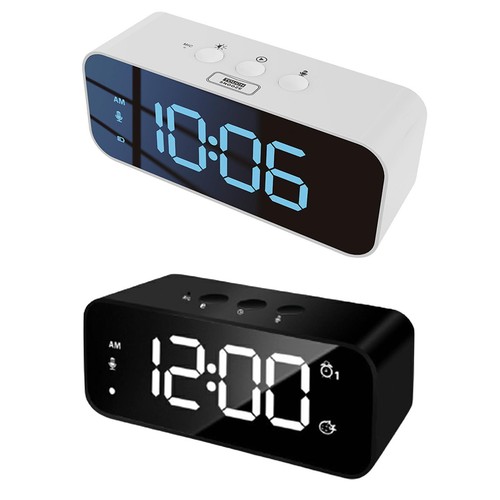 Digital Alarm Clock Colorful LED Display Multifunctional Bedside Alarm ...