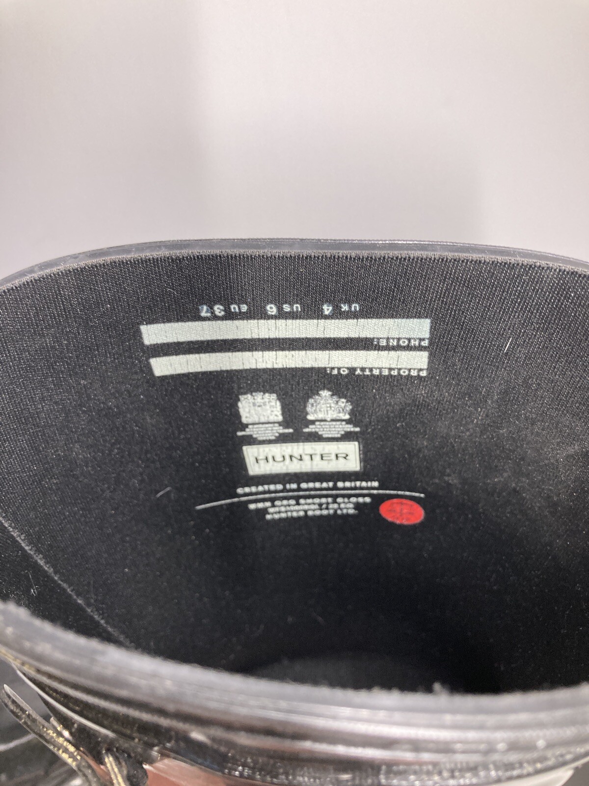 HUNTER Women’s Original Short Gloss Black Rubber Pull-On Mid-Calf Rain ...