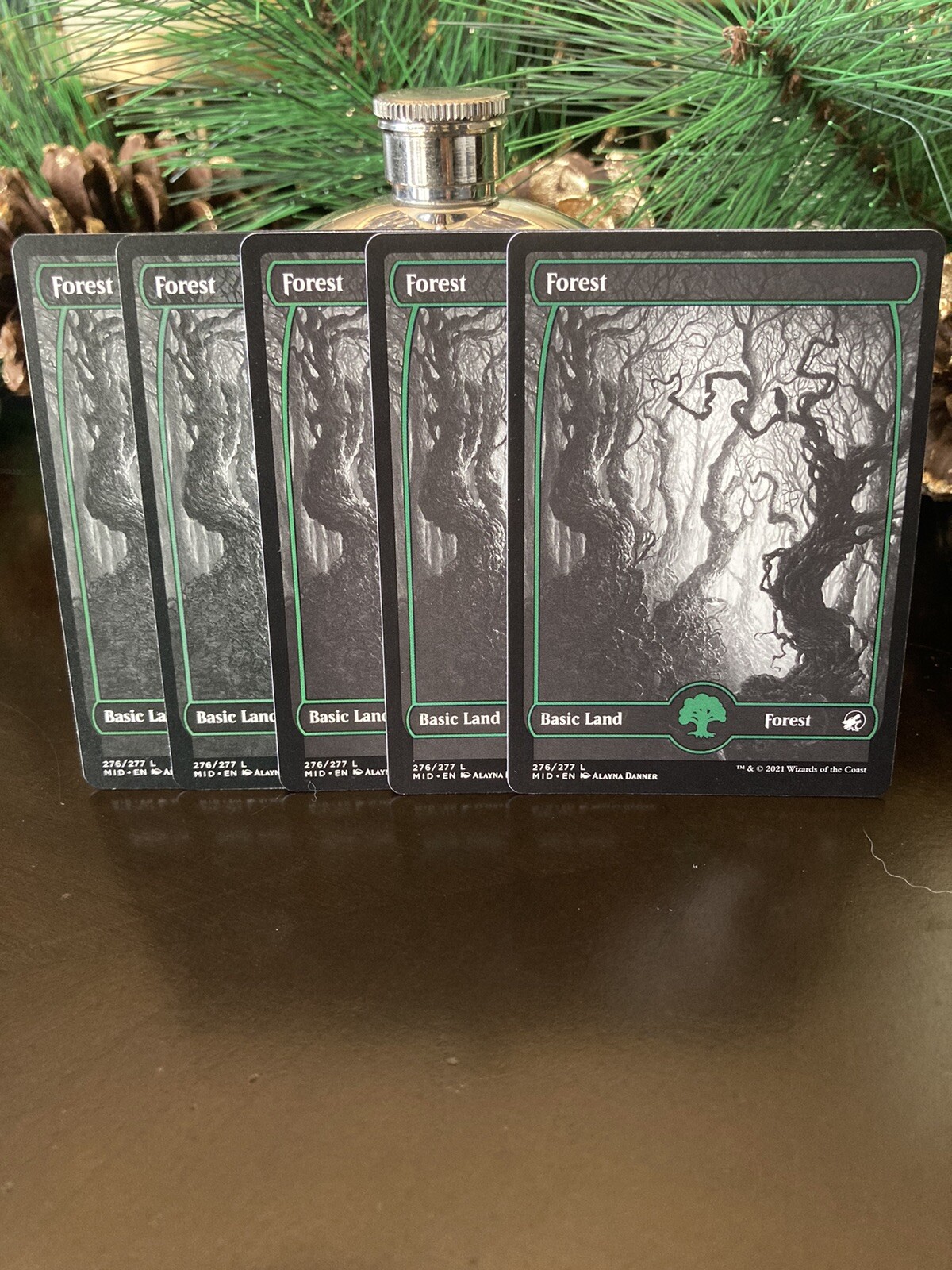 MTG Eternal Night Full Art Forests (276/277) Innistrad Midnight Hunt NM ...