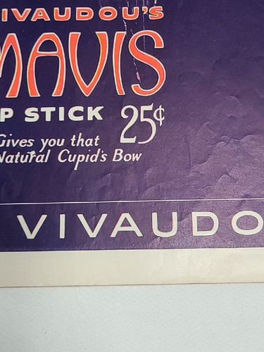 Vivaudou's Mavis Lip Stick Double Sided Magazine Ad May 1922 | eBay