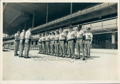 Press Photo Line of Police Officers at Public Venue New York City | eBay